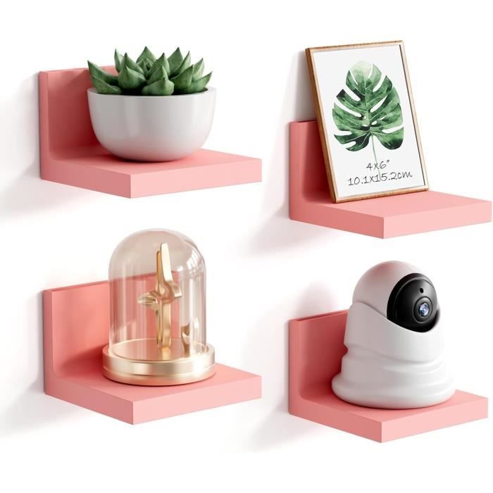 Étagère Murale Lot De 4 Etagere Murale Sans Percage, Mini Etagere ...