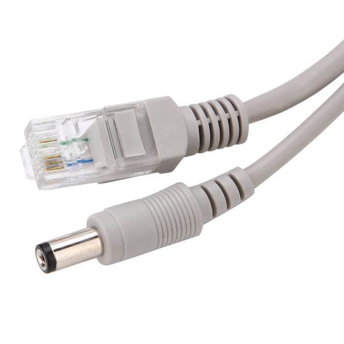 FAS Câble Ethernet CCTV RJ45 + DC 5M/10M/15M/20M pour caméras IP ...
