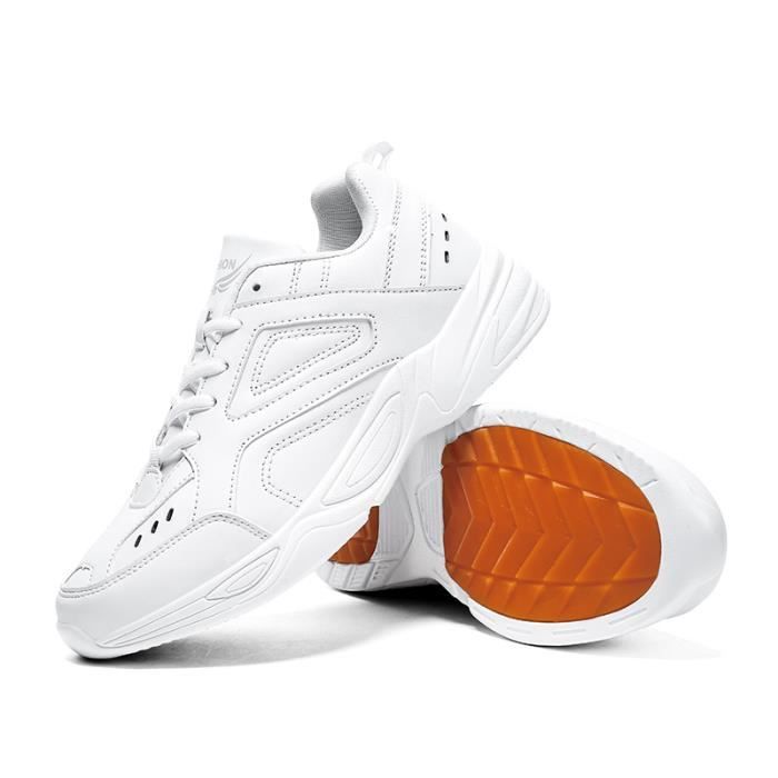 Basket Homme Fashion Sneakers Breathable Blanc - Cdiscount Chaussures