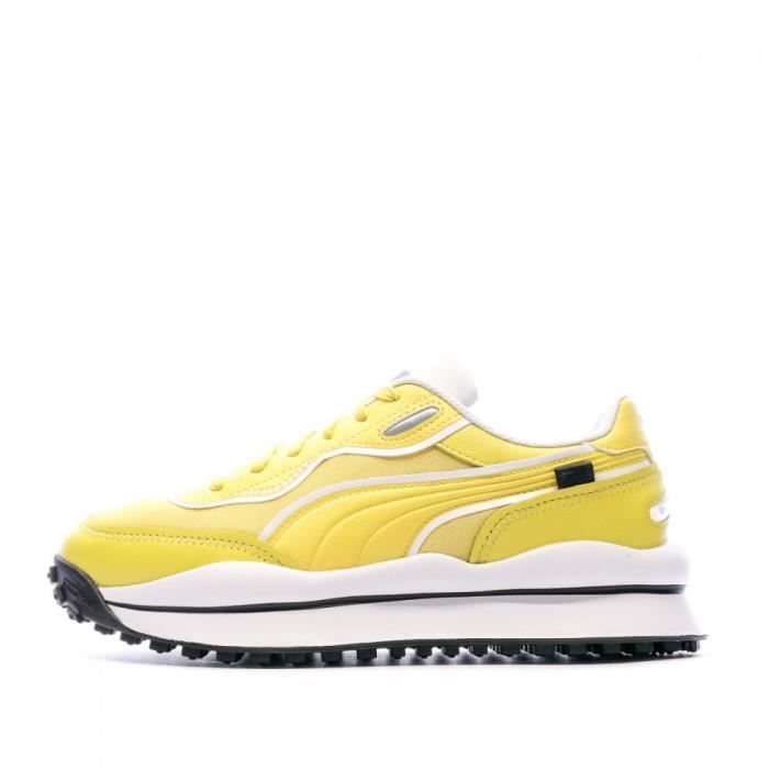 Baskets Jaunes Mixte Puma Style Rider Jomo Jaune - Cdiscount Chaussures