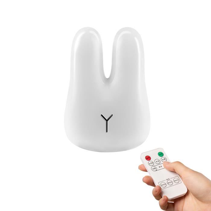 Dummy Rabbit Remote Control Socket Night Light-Tricolor Light ...