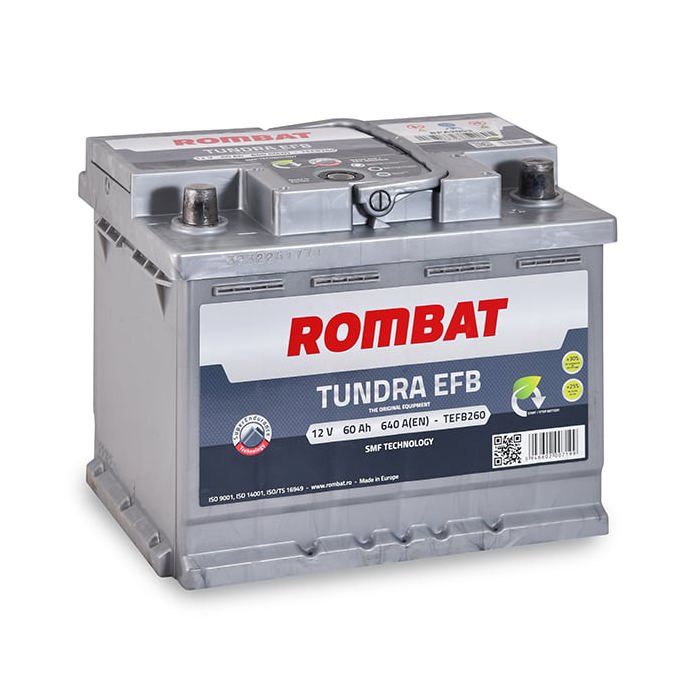 Rombat - Batterie voiture Rombat Tundra EFB TEFB260 12V 60Ah 640A ...