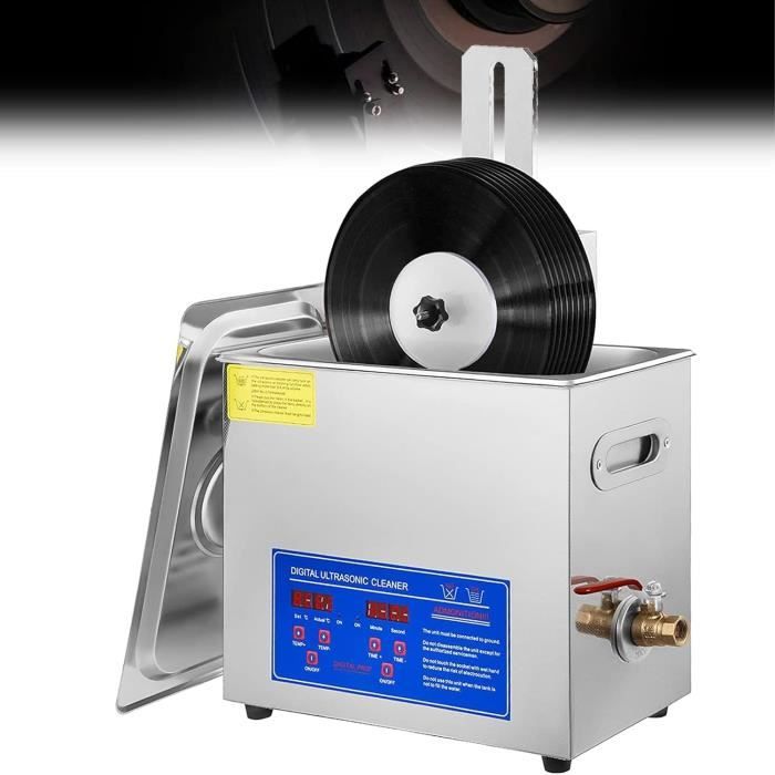 Luernas Nettoyeur De Disques Vinyles À Ultrasons 6L Cd, Appareil De ...