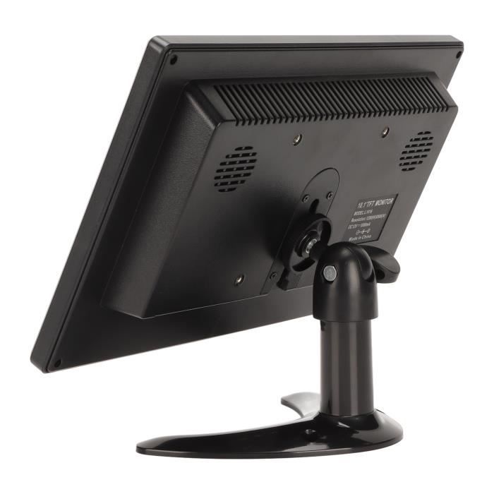 Sonew Moniteur CCTV Moniteur de sécurité 10,1 pouces 1280x800 IPS intégré à deux haut-parleurs ...