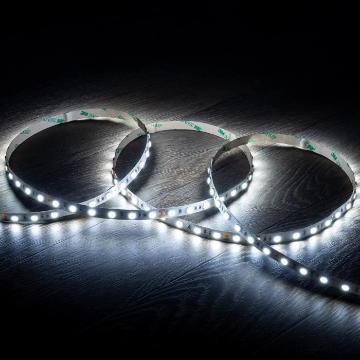 LEDKIA LIGHTING Ruban LED 24V DC 60LED-m 2m IP20 Largeur 10mm Coupe ...