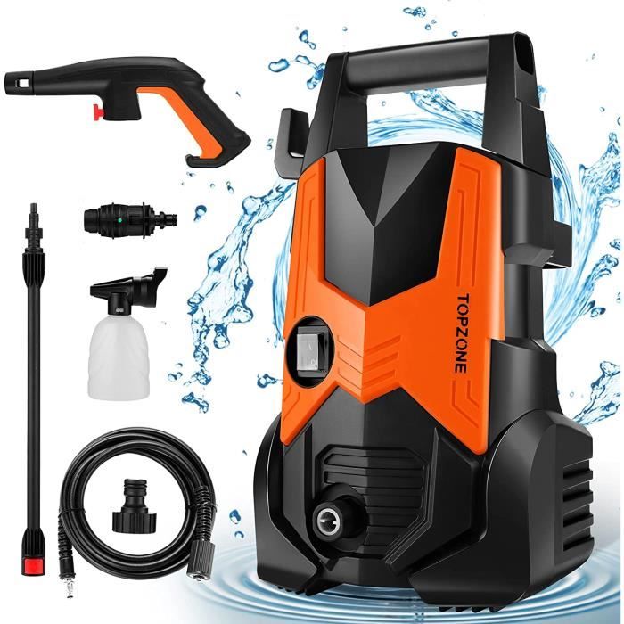 TOPZONE Nettoyeur Haute Pression, 80BAR 5.4L / Min 1650W Nettoyeur ...