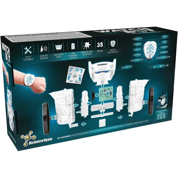 Robot Éducatif - SCIENCE4YOU - Watchbot - Kit de Construction ...