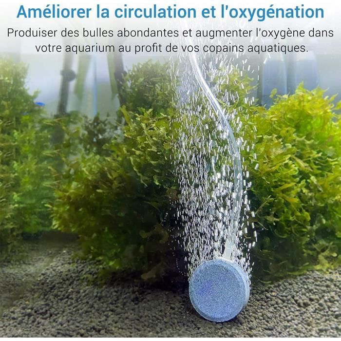 Pompe à Air Aquarium Jusqu'à 100L, Bulleur Aquarium Ultra-silencieuse