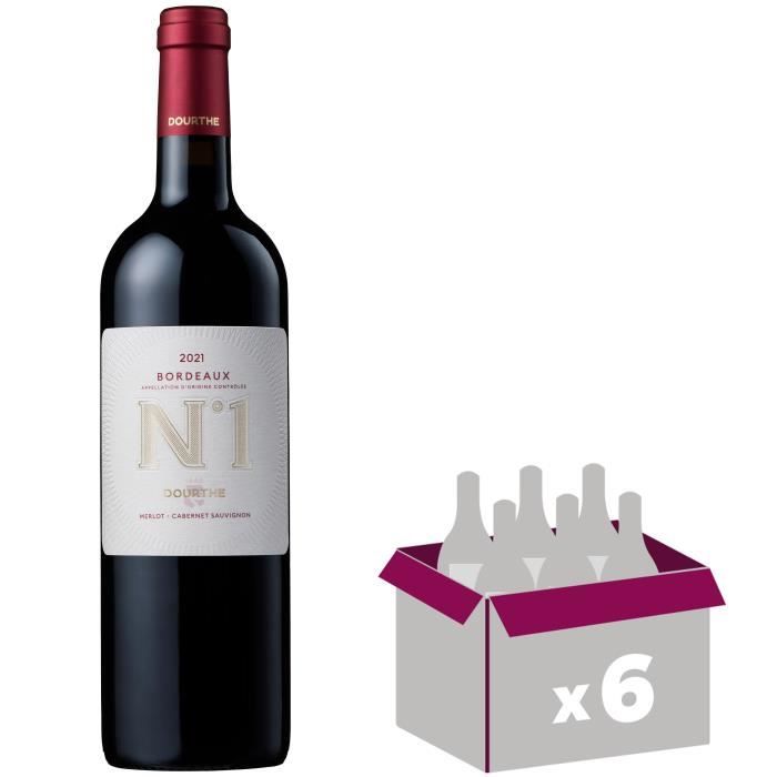 Dourthe N°1 2020 Bordeaux - Vin rouge de Bordeaux x6 - La cave Cdiscount