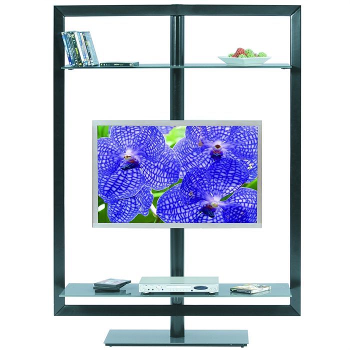 Meuble TV pivotant "TURN UP" noir - Cdiscount Maison