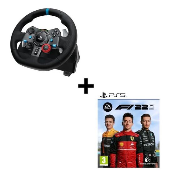 Pack : Logitech Volant de course G29 Driving Force PS + F1 22 Jeu PS5 ...