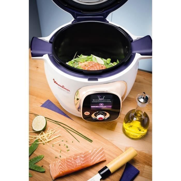 MOULINEX - Multicuiseur intelligent Cookeo USB blanc 6l - CE702100 ...