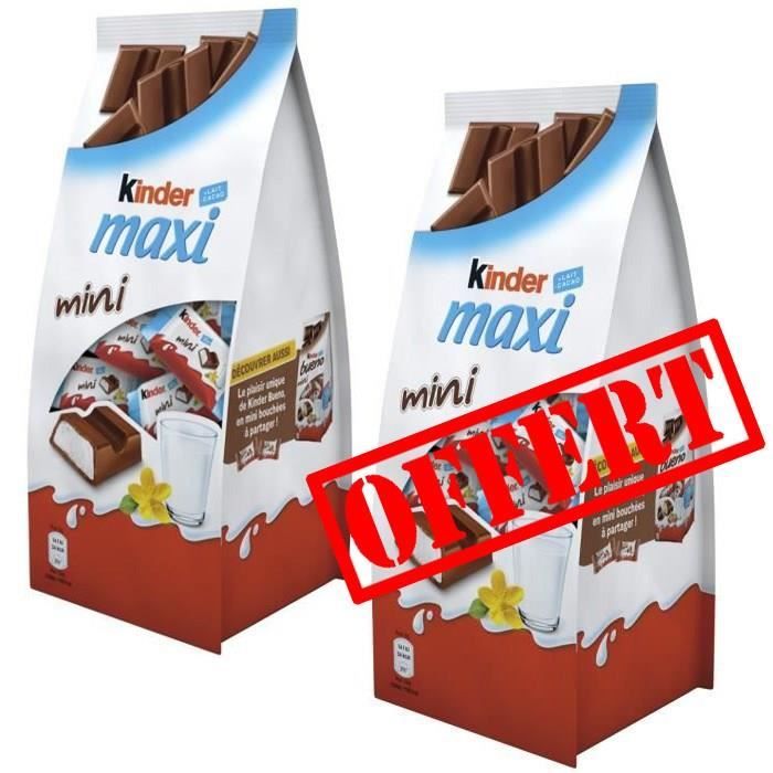 KINDER Maxi Mini. 120g acheté = 120g OFFERTS ! - Cdiscount Au quotidien