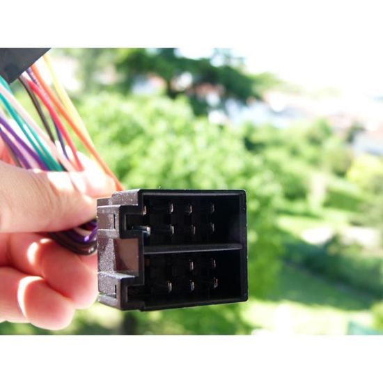 CONNECTIQUE CABLE FAISCEAU ISO AUTORADIO MULTIMARQUE UNIVERSEL ...