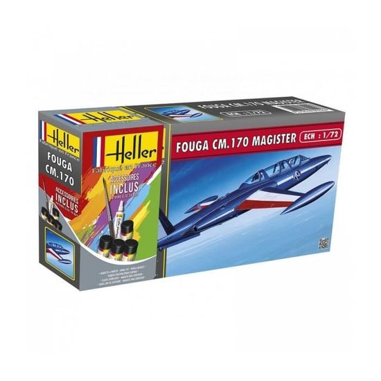 Avion miniature - HELLER - Fouga Magister CM 170 - Enfant - Multicolore ...