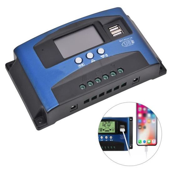 Régulateur de charge solaire MPPT - SHIPENOPHY - YCX-003 - 30-100A - 12V/24V - Auto Tracking ...