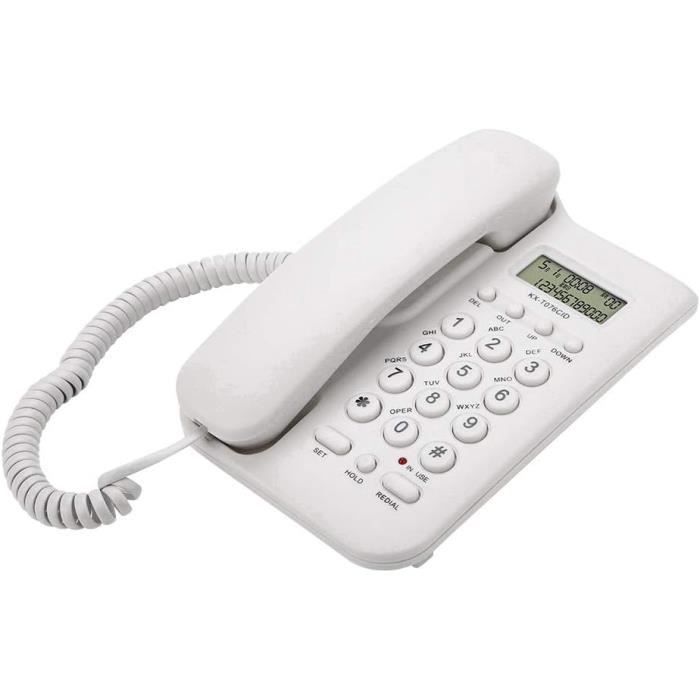Téléphone Filaire à Gros Boutons,Home Hotel Hands-Free Dial Durable ...