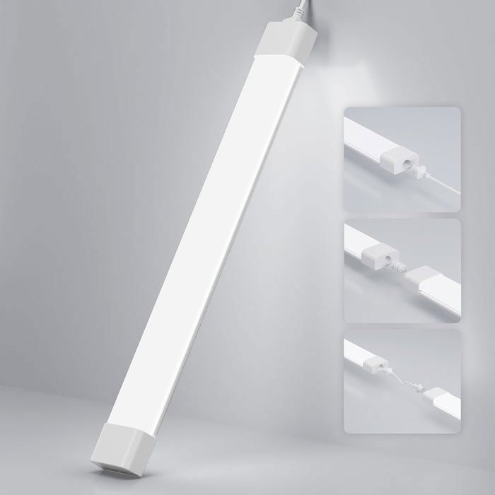 18W Neon LED 60CM Connectable Tube LED, Blanc Froid Reglette LED IP65 ...