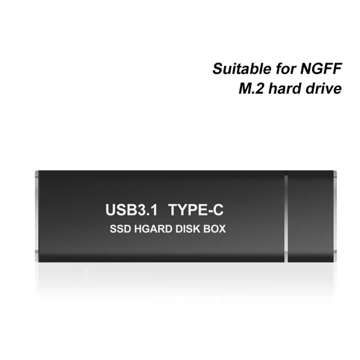 NGFF à type C - boîtier pour disque dur externe HDD, 10 go, compatible ...