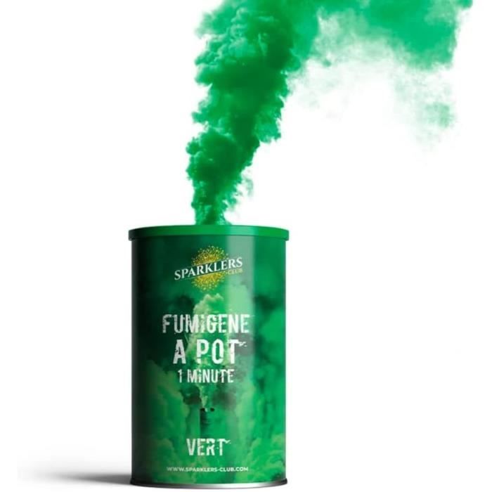 Fumigène En Pot 1 Minute Couleur - Allumage À Mèche, Durée 60 Secondes ...