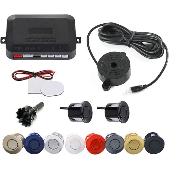 Radars de recul Kit de capteur de stationnement de voiture 2 capteurs ...