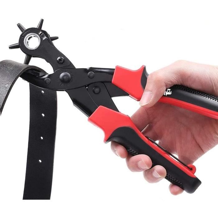 Pince à poinçon en cuir,poinçon à ceinture rotative,pince artisanale en ...