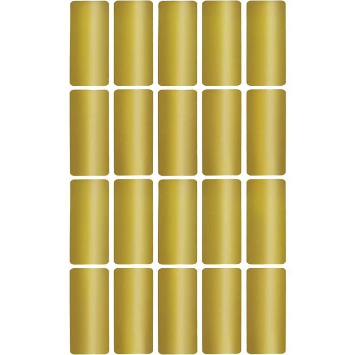Royal Green Lot de 100 étiquettes autocollantes rectangulaires 40 mm x ...