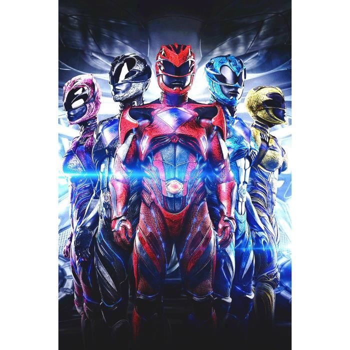 BTJ-46 5D Diamond Cross Stitch "Power Rangers" DIY Adulte Cristal ...