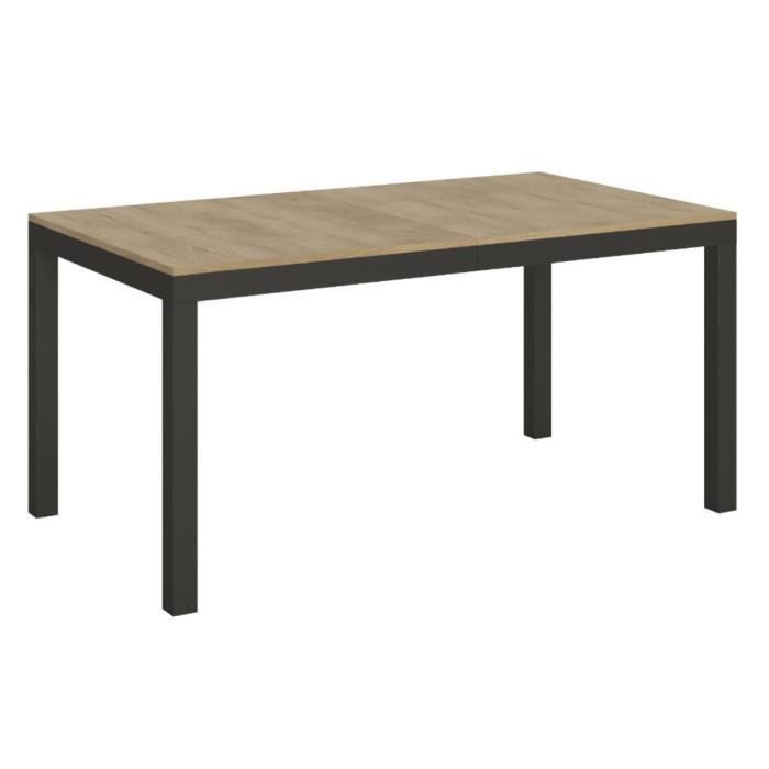 Table rectangulaire extensible 6 à 16 personnes L 120 à 380 cm bois ...