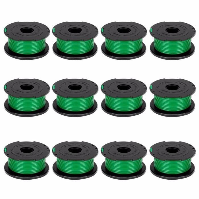 Tondeuse,Remplacement de la ligne de bobine Black & Dec.ker pour débroussailleuse, tondeuse à ...