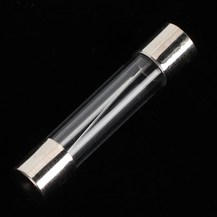 Fusible en verre, fusible de tube en verre sûr portatif stable, porte-fusibles conventionnels de ...