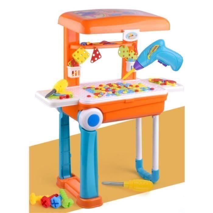 Établi D'atelier Jouet d'Imitation Enfant Etabli, Orange Work-Shop avec ...