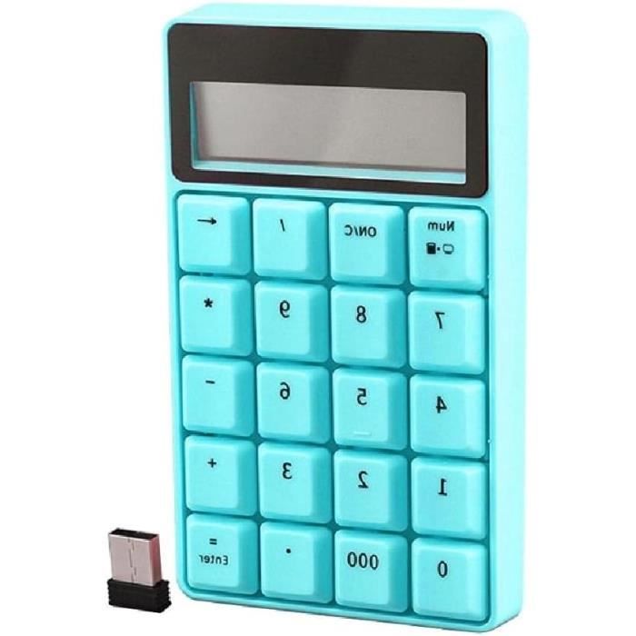 Mini Clavier Numérique Sans Fil 2,4 G 20 Touches Pour Windows Xp-Win7 ...