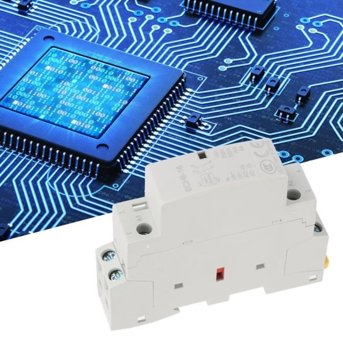 ROM Contacteur Ac 24V Ac Contacteur Dra 2P 16A 24V 2No 50 60Hz Din Rail ...