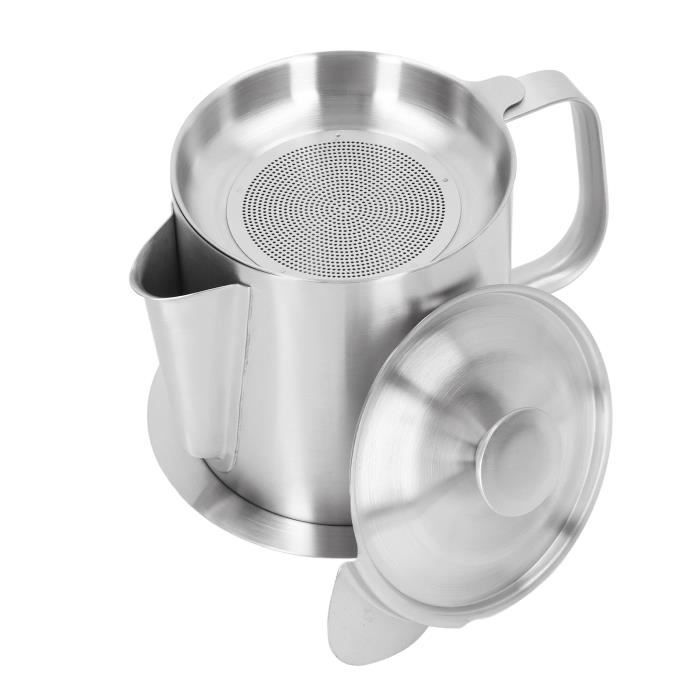 HURRISE Crépine d'huile Récipient à graisse en acier inoxydable 304 ...