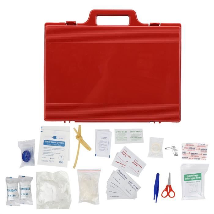 KIMISS Mallette d'urgence 19pcs trousse de premiers soins en plein air ...