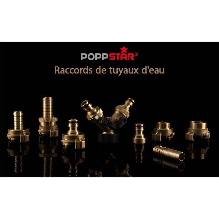 Poppstar Raccord D’aspiration et de Haute Pression en Laiton (système Geka raccord 1/2 pouce ...