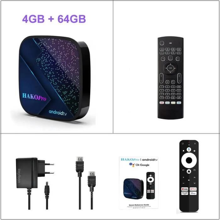 Boîtier TV - RNCYN - HAKO-Pro - Android 11 - Amlogic S905Y4 - 4K ...