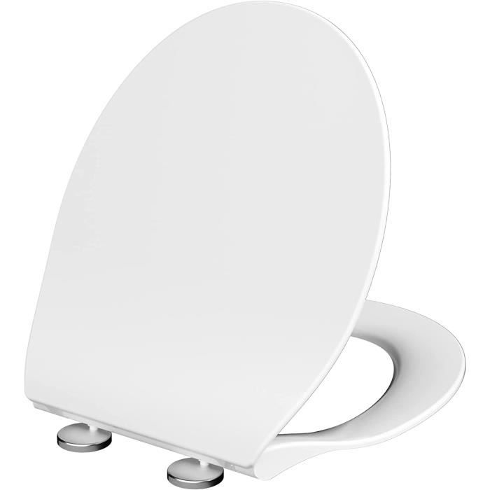 Hibbent Abattant WC, Lunette WC avec Fermeture en Douceur, Frein de ...