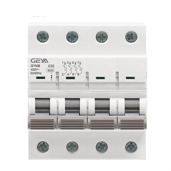 Gym9 4P Mcb 6A-63A 6Ka Capacité De Rupture Mcb Rail Din Mini ...