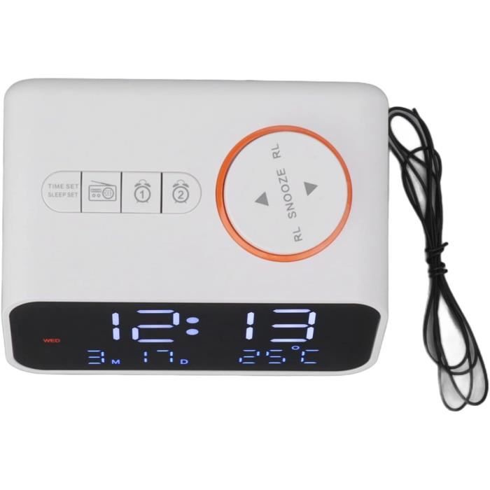 Réveil Musical Radio Fm Température Humidité Affichage Numérique Réveil ...