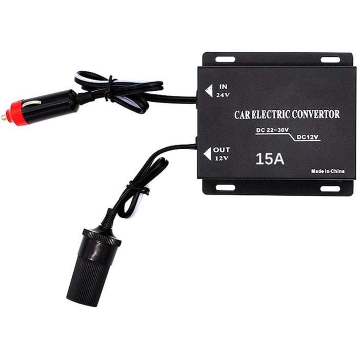 Convertisseur D'Alimentation Voiture, 15A 24V À 12V Alimentation ...