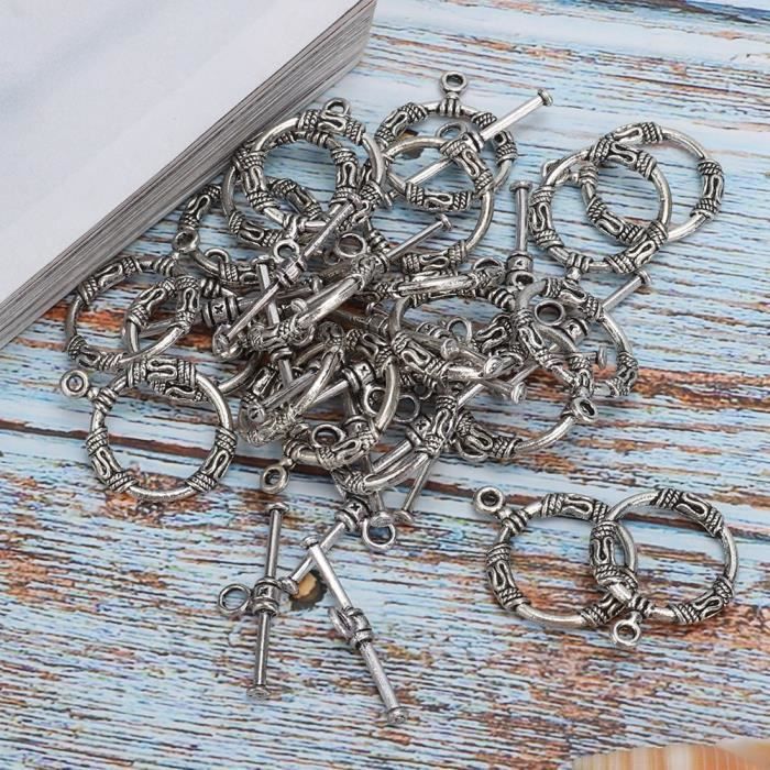 LAM fermoir En Forme De T 20 Pcs Vintage Fabriqu La Main Toggle lam-fermoir-en-forme-de-t-20-pcs-vintage-fabriqu-la-main-toggle