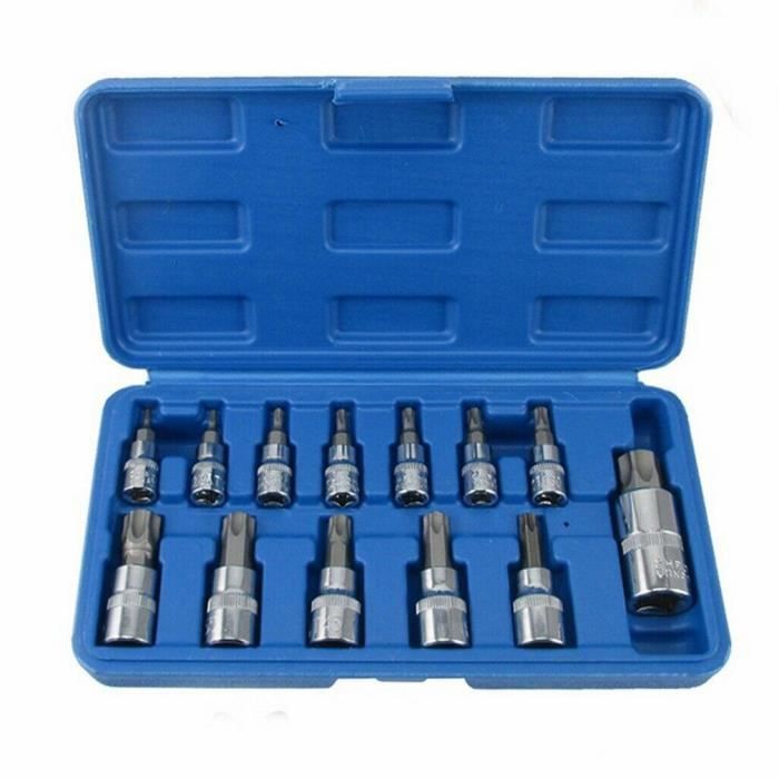 CLE A MOLETTE,--Clé à douille hexagonale Torx, 13 pièces, tête de buse ...