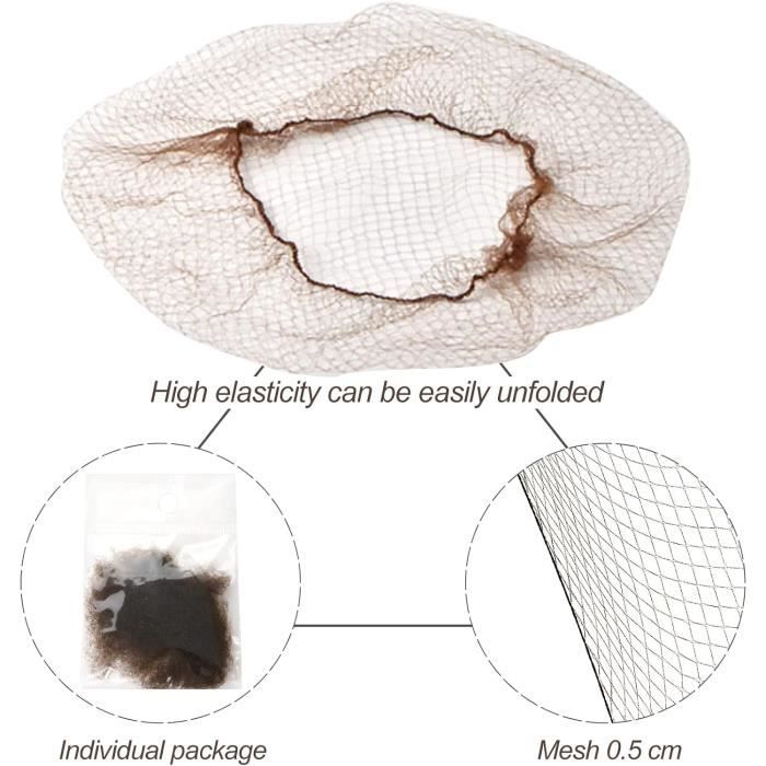 Filet à Cheveux - Non spécifié - 50 Pièces - Élastique - Invisible ...
