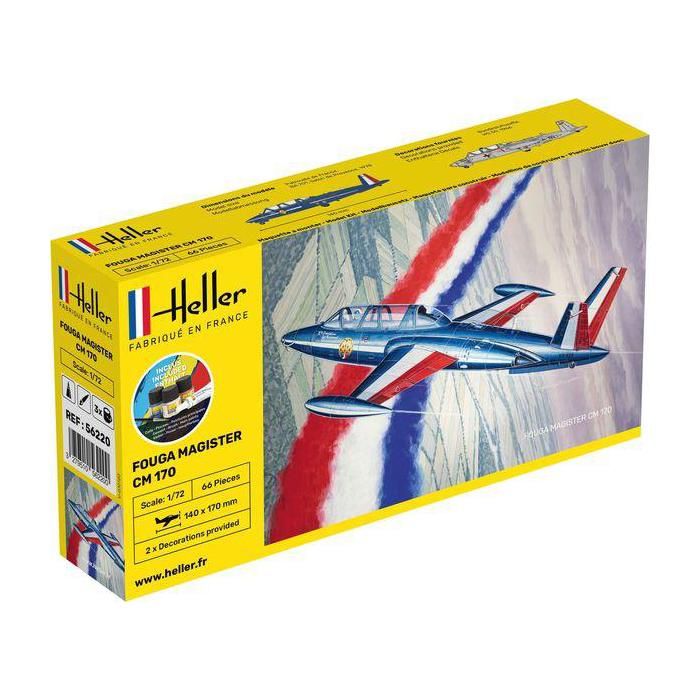 Avion miniature - HELLER - Fouga Magister CM 170 - Enfant - Multicolore ...