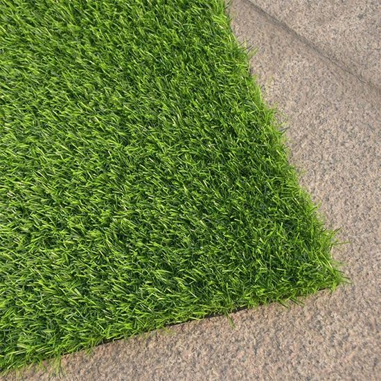 Green Pelouse Artificielle 0,8" D'épaisseur Fausse Herbe Tapis de Gazon Extérieur Support en ...