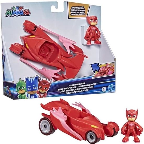 Jouet - PJ MASKS - Astro-Hibou de Luxe + Figurine Bibou - Véhicule d ...