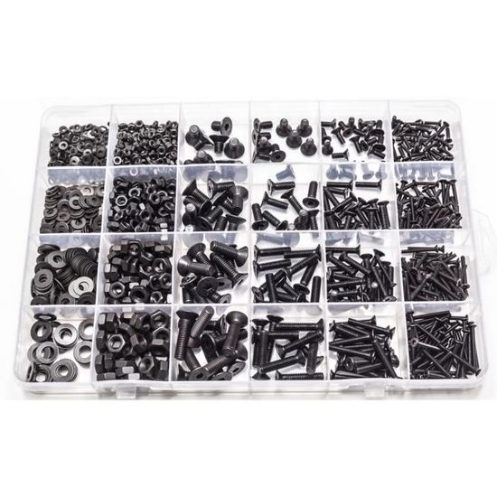 Assortiment De Boulons Et D39écrous Avec Boîte De Rangement Jeu De Vis Hexagonales M2 M3 M4 M5 À ...