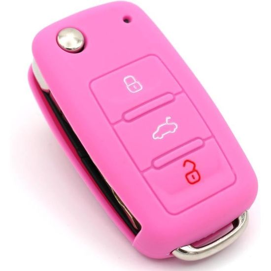Cyk Etui À Clés En Silicone Compatible Avec Les Clés Vw Skoda Et Seat ...
